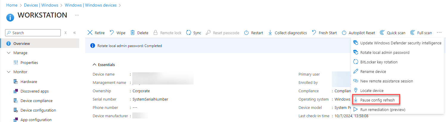Achieve Microsoft Intune Config Refresh: Setup, Back-end Basics, Pausing, and Event Log